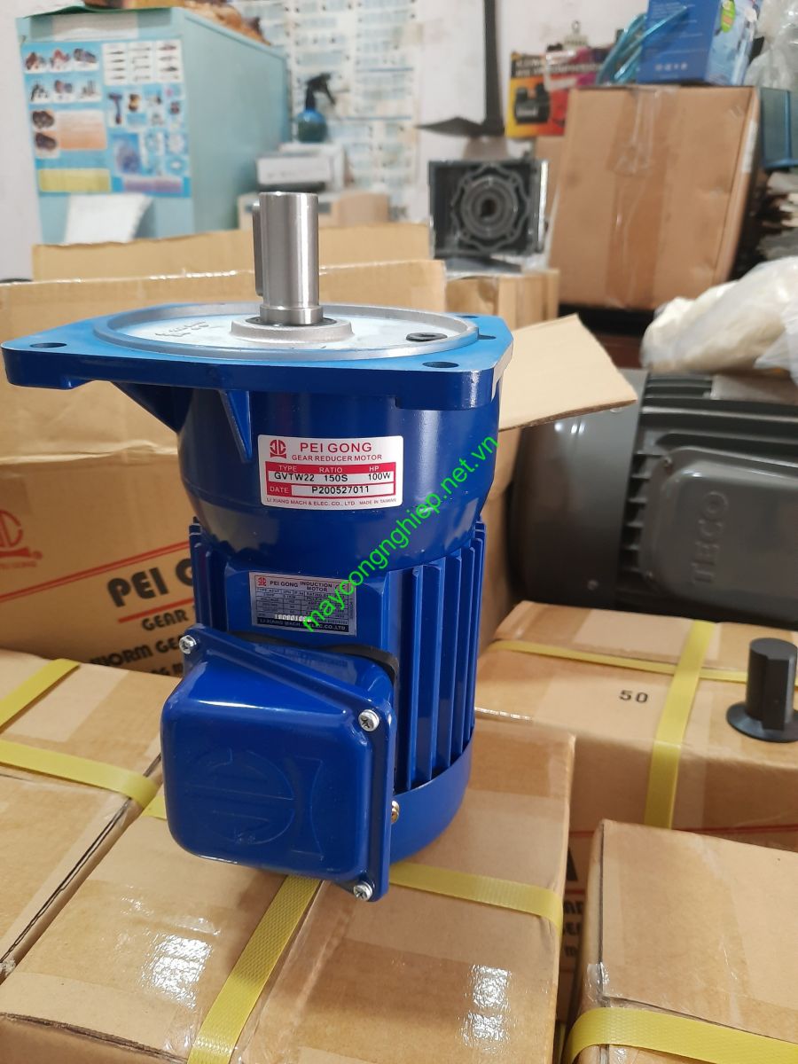 Động cơ giảm tốc mặt bích Peigong 1/8HP,1/150